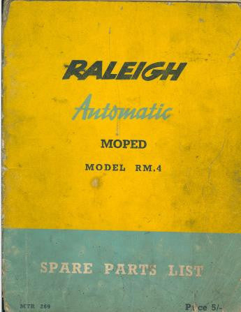 Raleigh Automatic RM4 Spare Parts List DOWNLOAD COPY – MotorbikeManual