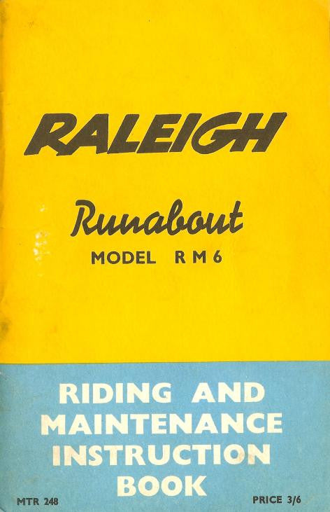 Raleigh Runabout RM6 Riding & Maintenance Instruction Book DOWNLOAD CO ...